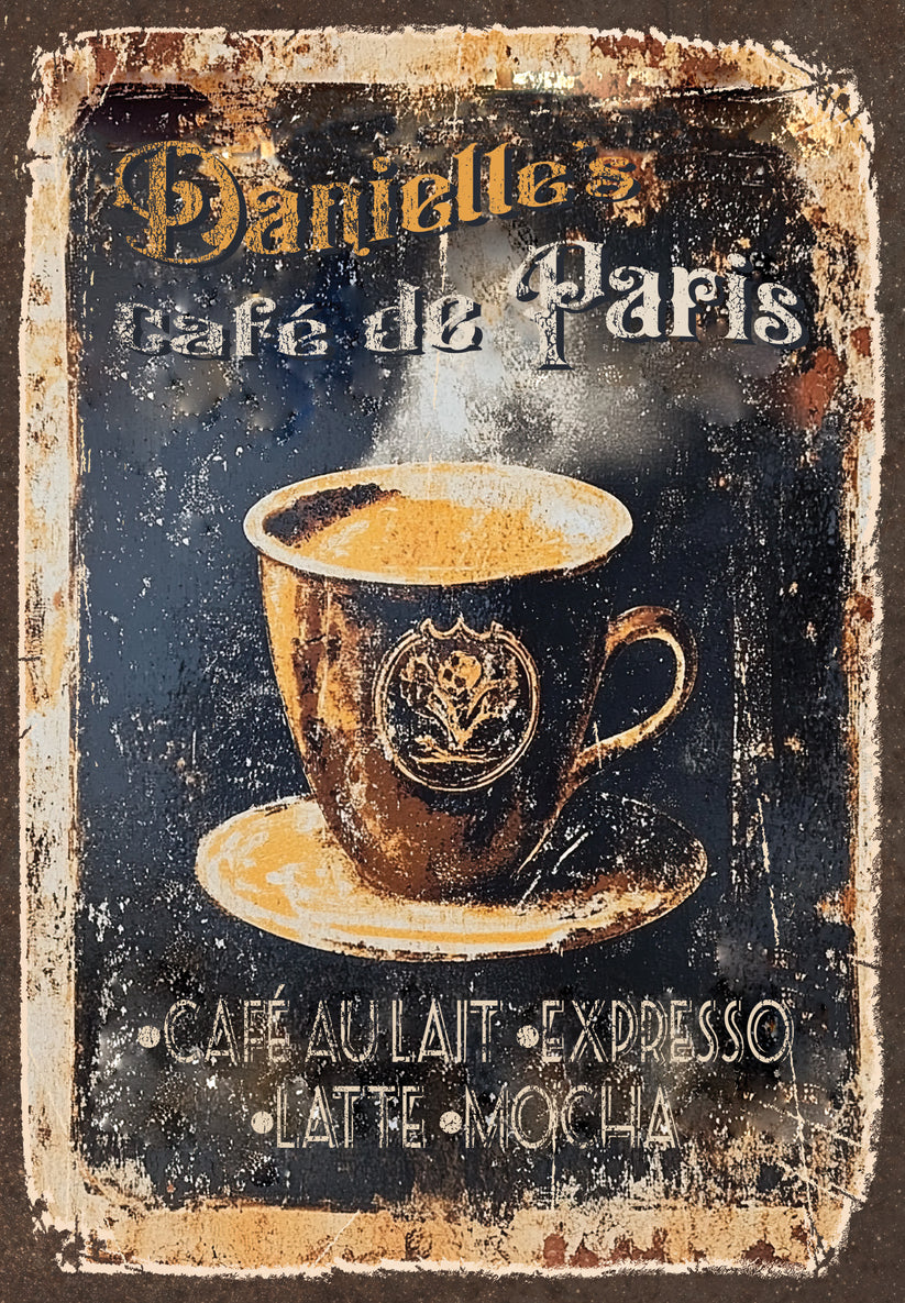 Personalized French Bistro Sign. Vintage Kitchen Sign. Great Gift for ...